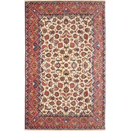 Nain Trading Orientteppich Sarough 294x387 Handgeknüpfter Orientteppich / Perserteppich, rechteckig, Höhe: 12 mm, rot