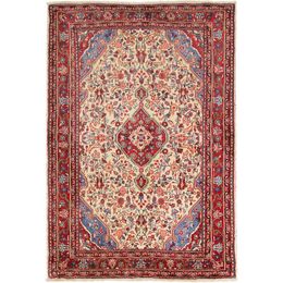 Nain Trading Orientteppich Jozan 107x156 Handgeknüpfter Orientteppich / Perserteppich, rechteckig, Höhe: 10 mm, rot
