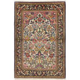 Nain Trading Orientteppich Ghom 106x159 Handgeknüpfter Orientteppich / Perserteppich, rechteckig, Höhe: 10 mm, braun