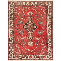 Nain Trading Orientteppich Bakhtiar 159x209 Handgeknüpfter Orientteppich / Perserteppich, rechteckig, Höhe: 12 mm, rot