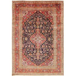 Nain Trading Orientteppich Keshan 244x358 Handgeknüpfter Orientteppich / Perserteppich, rechteckig, Höhe: 12 mm, rot
