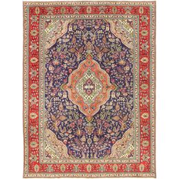 Nain Trading Orientteppich Täbriz 252x341 Handgeknüpfter Orientteppich / Perserteppich, rechteckig, Höhe: 10 mm, rot