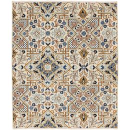 Nain Trading Orientteppich Kaschmar 84x99 Handgeknüpfter Orientteppich / Perserteppich, rechteckig, Höhe: 12 mm, beige