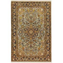 Nain Trading Orientteppich Ghom 104x159 Handgeknüpfter Orientteppich / Perserteppich, rechteckig, Höhe: 10 mm, braun