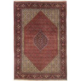 Nain Trading Orientteppich Bidjar 200x295 Handgeknüpfter Orientteppich / Perserteppich, rechteckig, Höhe: 15 mm, braun|rot