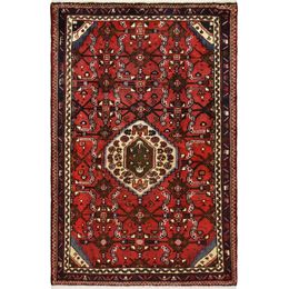 Nain Trading Orientteppich Taajabad 100x150 Handgeknüpfter Orientteppich / Perserteppich, rechteckig, Höhe: 12 mm, braun|rot