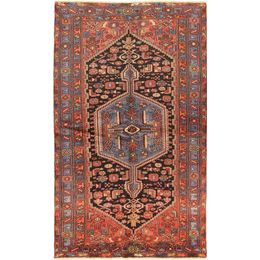Nain Trading Orientteppich Zanjan 146x241 Handgeknüpfter Orientteppich / Perserteppich, rechteckig, Höhe: 12 mm, braun|rot