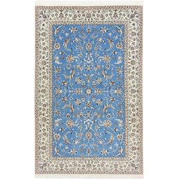 Nain Trading Orientteppich Nain 6La 155x245 Handgeknüpfter Orientteppich / Perserteppich, rechteckig, Höhe: 6 mm, blau