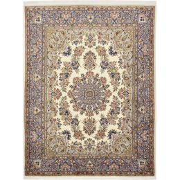 Nain Trading Orientteppich Kerman 194x253 Handgeknüpfter Orientteppich / Perserteppich, rechteckig, Höhe: 12 mm, beige