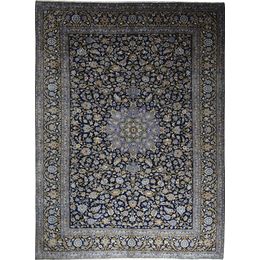 Nain Trading Orientteppich Keshan 293x407 Handgeknüpfter Orientteppich / Perserteppich, rechteckig, Höhe: 12 mm, grau|schwarz