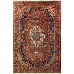 Nain Trading Orientteppich Bakhtiar Alt 212x313 Handgeknüpfter Orientteppich / Perserteppich, rechteckig, Höhe: 12 mm, braun|rot