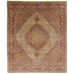 Nain Trading Orientteppich Täbriz 249x298 Handgeknüpfter Orientteppich / Perserteppich, rechteckig, Höhe: 10 mm, braun