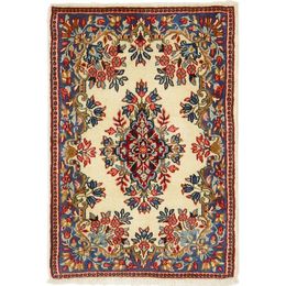 Nain Trading Orientteppich Kerman 60x88 Handgeknüpfter Orientteppich / Perserteppich, rechteckig, Höhe: 12 mm, rot