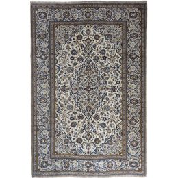 Nain Trading Orientteppich Keshan 196x291 Handgeknüpfter Orientteppich / Perserteppich, rechteckig, Höhe: 12 mm, grau