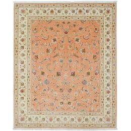Nain Trading Orientteppich Täbriz 50Raj 249x304 Handgeknüpfter Orientteppich / Perserteppich, rechteckig, Höhe: 7 mm, beige
