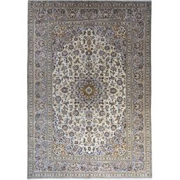 Nain Trading Orientteppich Keshan 247x353 Handgeknüpfter Orientteppich / Perserteppich, rechteckig, Höhe: 12 mm, grau