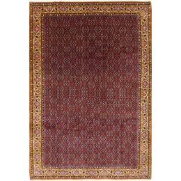 Nain Trading Orientteppich Bidjar 215x314 Handgeknüpfter Orientteppich / Perserteppich, rechteckig, Höhe: 15 mm, braun|rot