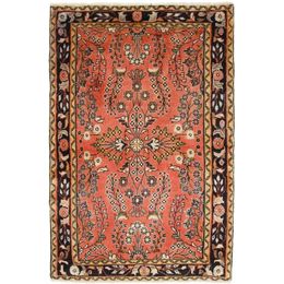 Nain Trading Orientteppich Mehraban 72x119 Handgeknüpfter Orientteppich / Perserteppich, rechteckig, Höhe: 12 mm, braun|rot