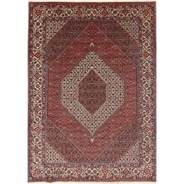 Nain Trading Orientteppich Bidjar 204x291 Handgeknüpfter Orientteppich / Perserteppich, rechteckig, Höhe: 15 mm, braun|rot