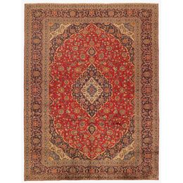 Nain Trading Orientteppich Keshan 312x407 Handgeknüpfter Orientteppich / Perserteppich, rechteckig, Höhe: 12 mm, braun|rot