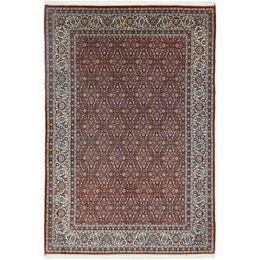 Nain Trading Orientteppich Moud 196x289 Handgeknüpfter Orientteppich / Perserteppich, rechteckig, Höhe: 12 mm, braun|grau