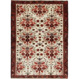 Nain Trading Orientteppich Rudbar 107x151 Handgeknüpfter Orientteppich / Perserteppich, rechteckig, Höhe: 12 mm, braun|rot