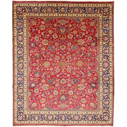 Nain Trading Orientteppich Mashhad Signiert 292x369 Handgeknüpfter Orientteppich / Perserteppich, rechteckig, Höhe: 12 mm, rot
