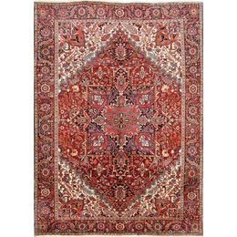 Nain Trading Orientteppich Heriz 282x392 Handgeknüpfter Orientteppich / Perserteppich, rechteckig, Höhe: 12 mm, rot