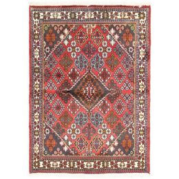 Nain Trading Orientteppich Meymeh 107x151 Handgeknüpfter Orientteppich / Perserteppich, rechteckig, Höhe: 12 mm, rot