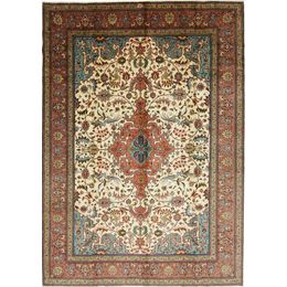 Nain Trading Orientteppich Täbriz 294x406 Handgeknüpfter Orientteppich / Perserteppich, rechteckig, Höhe: 10 mm, beige|braun