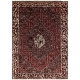 Nain Trading Orientteppich Bidjar 254x355 Handgeknüpfter Orientteppich / Perserteppich, rechteckig, Höhe: 15 mm, braun|rot
