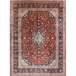 Nain Trading Orientteppich Kashan Alt 303x407 Handgeknüpfter Orientteppich / Perserteppich, rechteckig, Höhe: 12 mm, rot