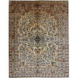 Nain Trading Orientteppich Kaschmar 299x386 Handgeknüpfter Orientteppich / Perserteppich, rechteckig, Höhe: 12 mm, braun|grau