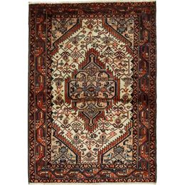 Nain Trading Orientteppich Belutsch 107x151 Handgeknüpfter Orientteppich / Perserteppich, rechteckig, Höhe: 6 mm, braun|rot
