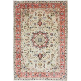 Nain Trading Orientteppich Kaschmar 197x289 Handgeknüpfter Orientteppich / Perserteppich, rechteckig, Höhe: 12 mm, beige