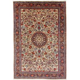 Nain Trading Orientteppich Bidjar 228x331 Handgeknüpfter Orientteppich / Perserteppich, rechteckig, Höhe: 15 mm, braun|rot