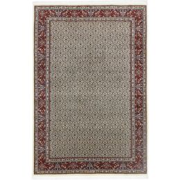 Nain Trading Orientteppich Moud 198x299 Handgeknüpfter Orientteppich / Perserteppich, rechteckig, Höhe: 12 mm, grau