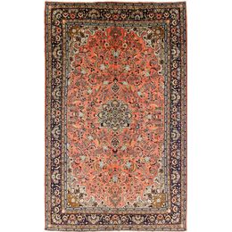 Nain Trading Orientteppich Mehraban 204x317 Handgeknüpfter Orientteppich / Perserteppich, rechteckig, Höhe: 12 mm, braun|rot