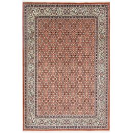 Nain Trading Orientteppich Moud 206x305 Handgeknüpfter Orientteppich / Perserteppich, rechteckig, Höhe: 12 mm, rot
