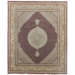 Nain Trading Orientteppich Täbriz 50Raj 249x283 Handgeknüpfter Orientteppich / Perserteppich, rechteckig, Höhe: 7 mm, beige|braun