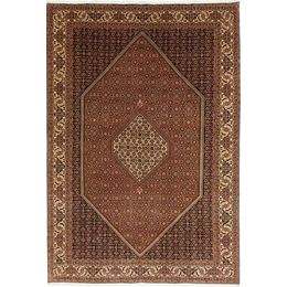 Nain Trading Orientteppich Bidjar Sandjan 201x289 Handgeknüpfter Orientteppich / Perserteppich, rechteckig, Höhe: 12 mm, braun