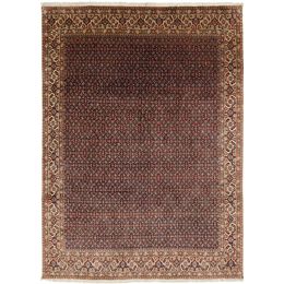 Nain Trading Orientteppich Bidjar 248x338 Handgeknüpfter Orientteppich / Perserteppich, rechteckig, Höhe: 15 mm, braun|lila