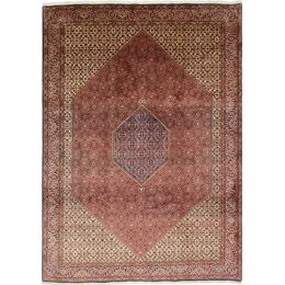 Nain Trading Orientteppich Bidjar 251x349 Handgeknüpfter Orientteppich / Perserteppich, rechteckig, Höhe: 15 mm, braun|rot