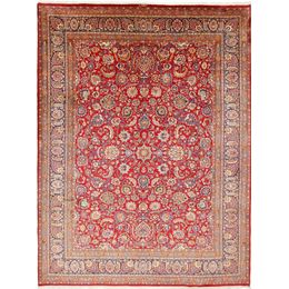 Nain Trading Orientteppich Mashhad Signiert 292x386 Handgeknüpfter Orientteppich / Perserteppich, rechteckig, Höhe: 12 mm, rot