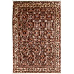 Nain Trading Orientteppich Bidjar 201x299 Handgeknüpfter Orientteppich / Perserteppich, rechteckig, Höhe: 15 mm, braun|rot