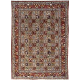 Nain Trading Orientteppich Ghom 245x344 Handgeknüpfter Orientteppich / Perserteppich, rechteckig, Höhe: 10 mm, braun|grau