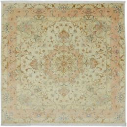 Nain Trading Orientteppich Täbriz 50Raj 241x285 Handgeknüpfter Orientteppich / Perserteppich, rechteckig, Höhe: 7 mm, beige