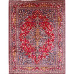 Nain Trading Orientteppich Mashhad 296x384 Handgeknüpfter Orientteppich / Perserteppich, rechteckig, Höhe: 12 mm, lila|rot