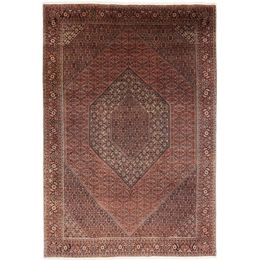 Nain Trading Orientteppich Bidjar 251x369 Handgeknüpfter Orientteppich / Perserteppich, rechteckig, Höhe: 15 mm, braun|rot
