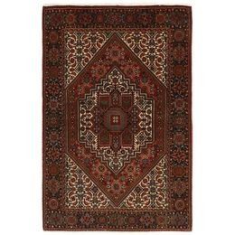 Nain Trading Orientteppich Gholtogh 101x152 Handgeknüpfter Orientteppich / Perserteppich, rechteckig, Höhe: 12 mm, braun|rot